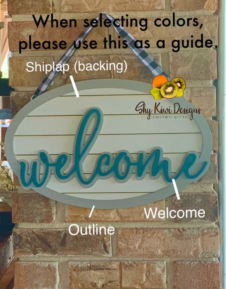 Shiplap Oval Welcome Sign / Farmhouse Decor / Welcome Wreath / - Etsy