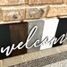 Shiplap Welcome Farmhouse Sign / Laser Cut - Etsy