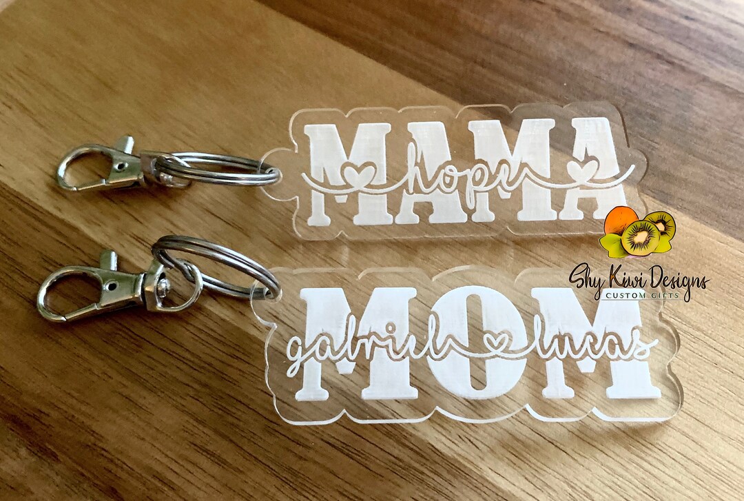 Personalized Mom Key Chain - Etsy