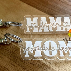 Personalized Mom Key Chain - Etsy