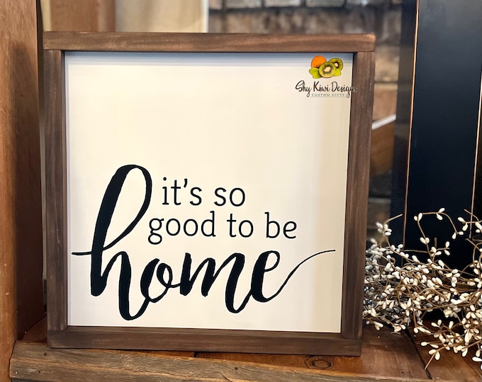 Large Welcome Sign | It’s so Good to Be Home Wood Sign | Home Sign ...