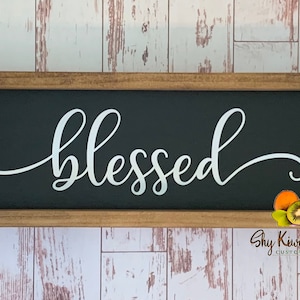 Blessed Farmhouse Decor, Wall Decor, Wall Art, Home Decor, Housewarming ...