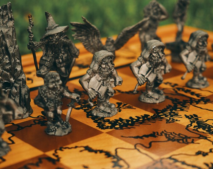 Fellowship Foundry Hobbit Chess Set, 1978 Rare First Edition With ...