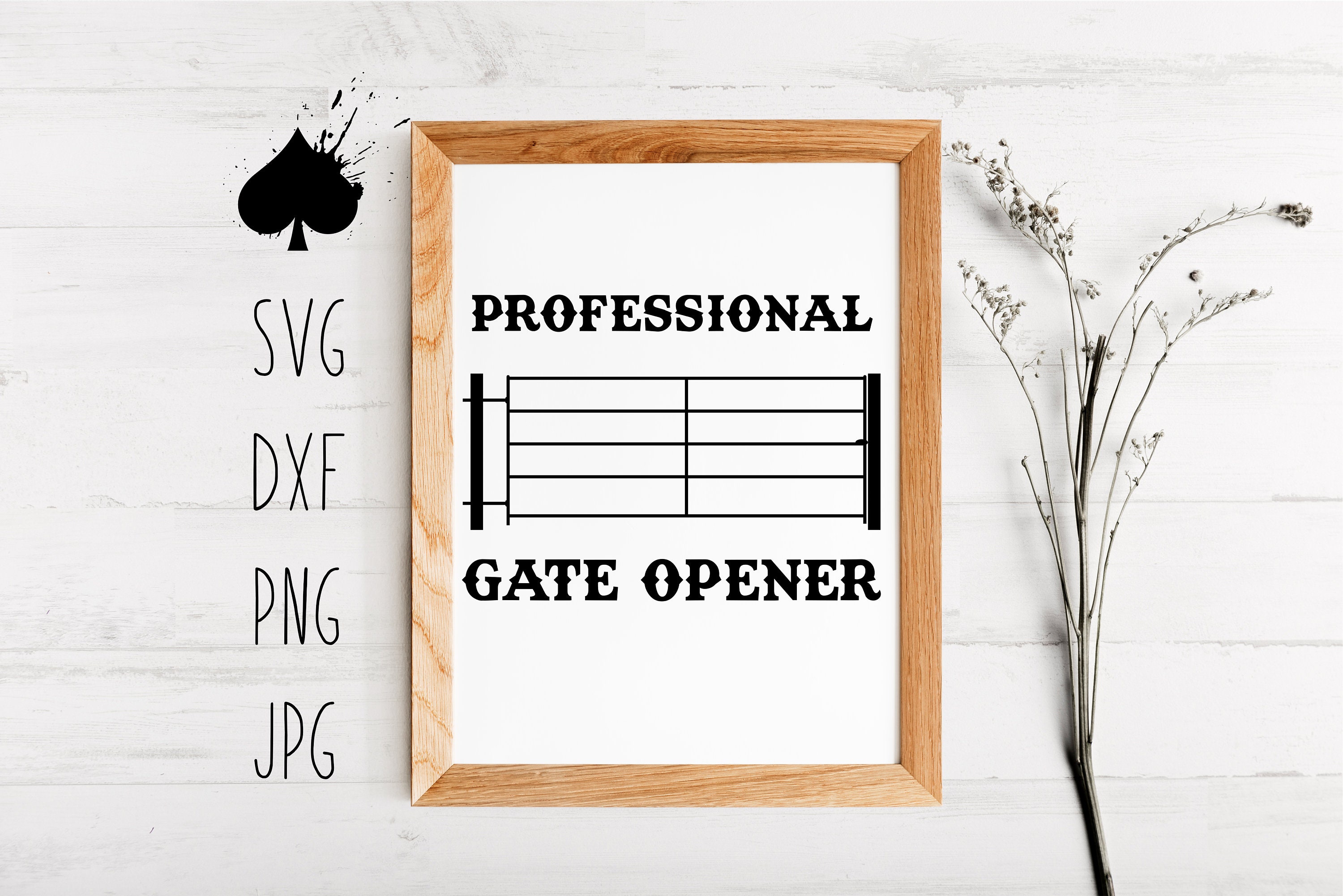 Professional Gate Opener Svg Png Dxf Jpg Country Svg | Etsy Australia