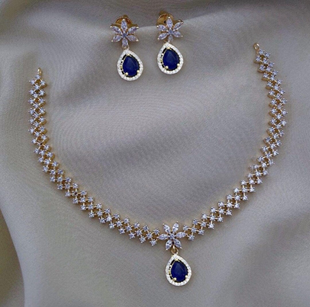 Indian Bollywood Indian Bridal Party Set Wedding Women Cz Jewellery ...
