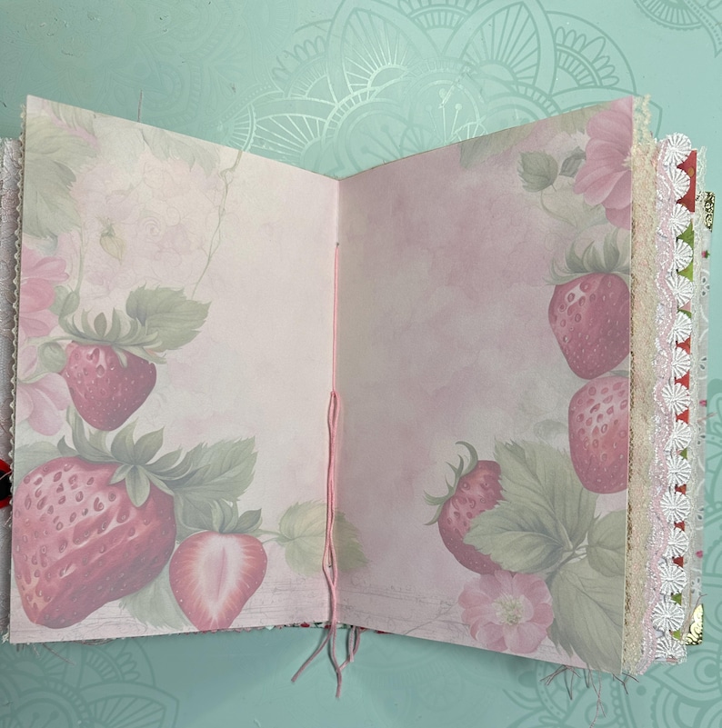 Strawberry Junk Journals - Etsy