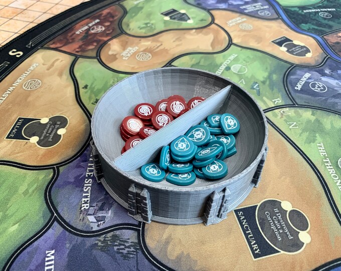 Magnetic Hexagonal Board Game Token Trays Resource Holders - Etsy