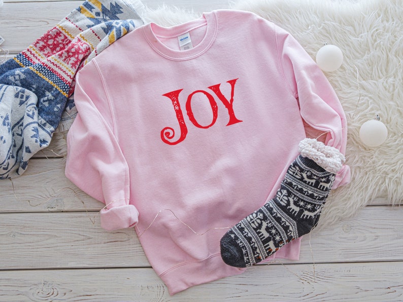 Joy Sweatshirt Joy Sweatshirt for Women Christmas Joy - Etsy