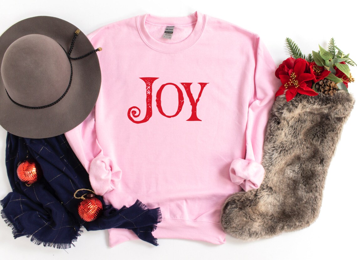 Joy Sweatshirt Joy Sweatshirt for Women Christmas Joy - Etsy