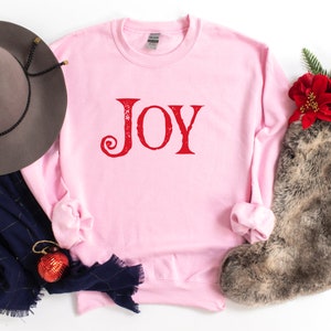 Joy Sweatshirt Joy Sweatshirt for Women Christmas Joy - Etsy