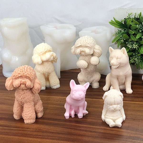 Plaster Dog - Etsy