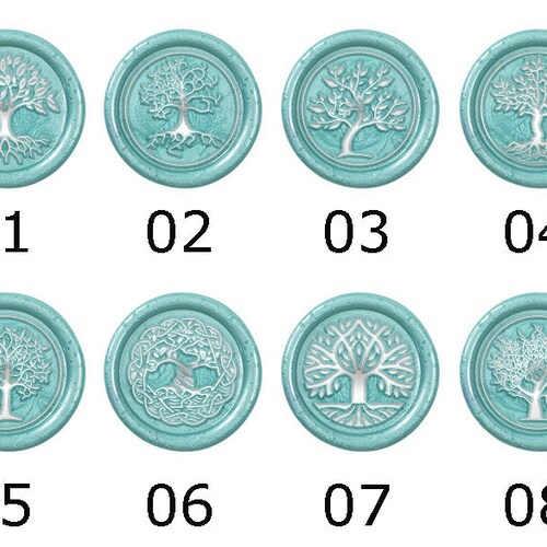 Tree Wax Seal Stamp Wedding Invitation Sealing Wax Stamp Kits | Etsy