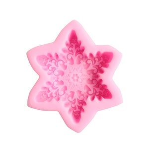 Christmas Snowflake Soap Mold-snowflake Silicone Material Aromatherapy ...