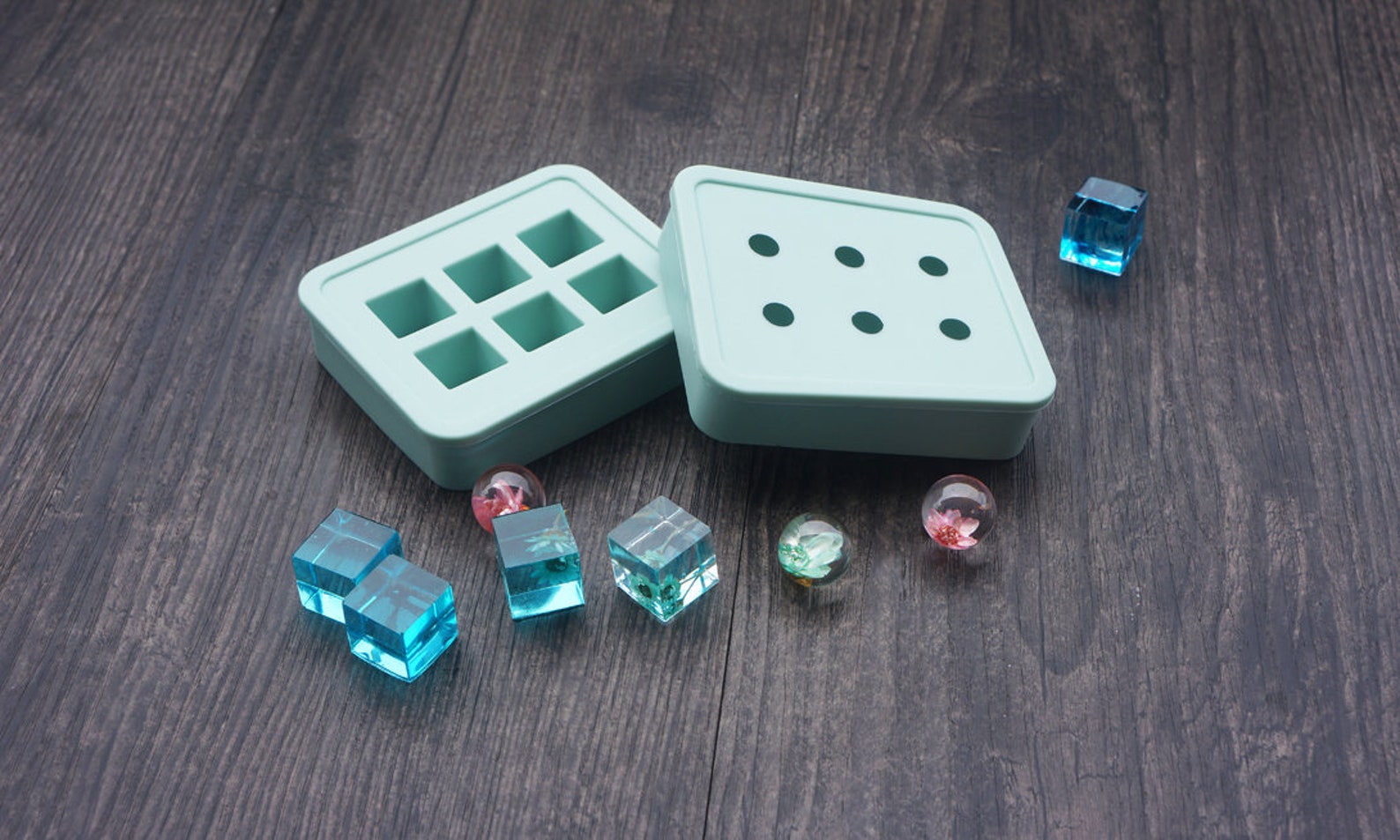 12MM/16MM Mini Cube Epoxy Silicone Mold-round Square Beads | Etsy