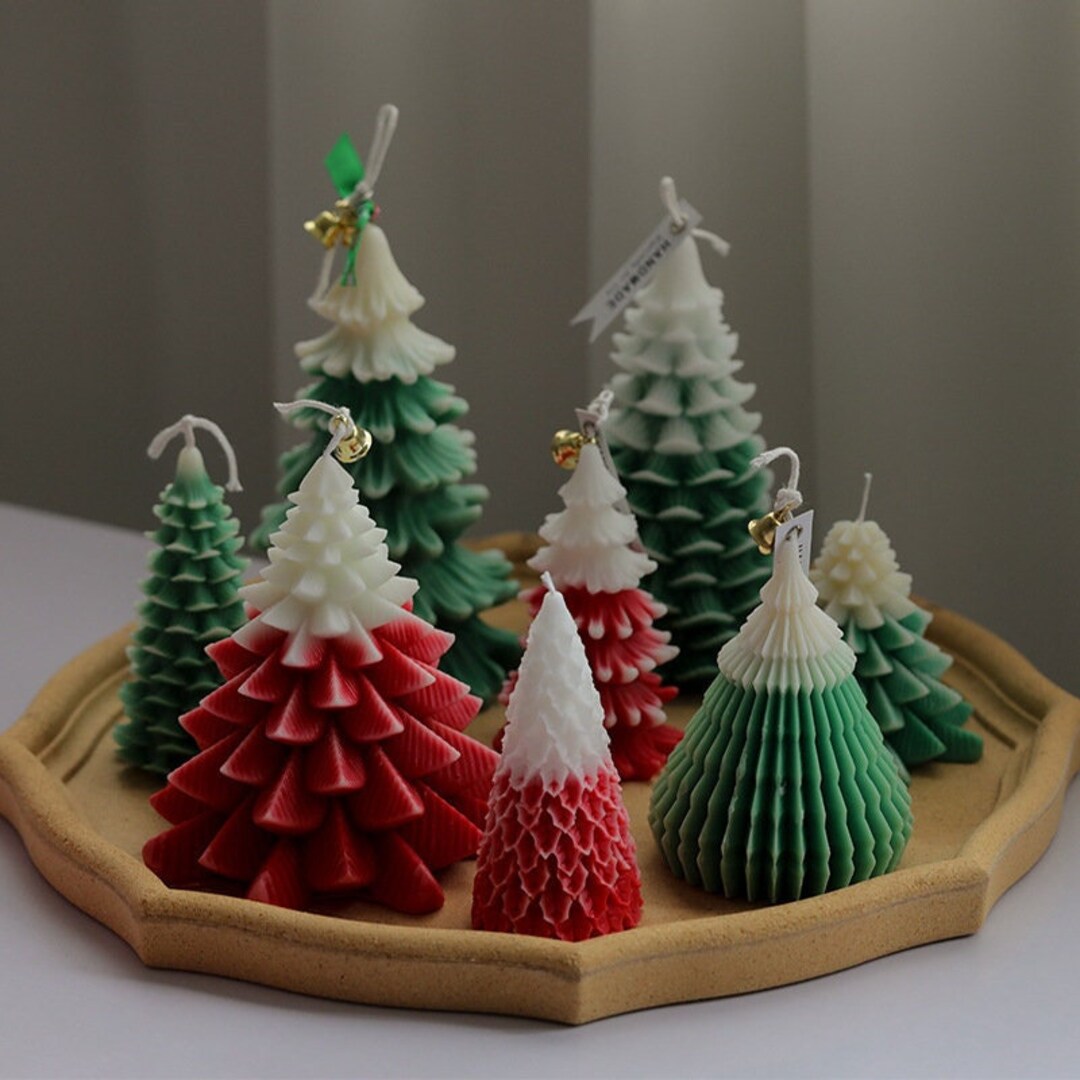 Christmas Tree Candle Mold, Pine Candle Mold, Handmade Soap Mold ...