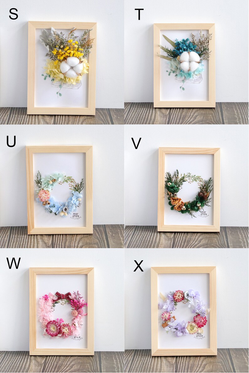 Handmade 3D Dried Flower Photo Frame DIY Photo Frame Sticker - Etsy