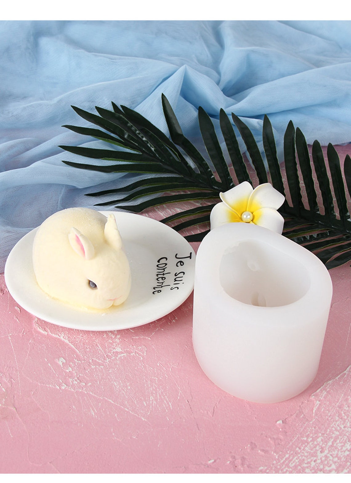 Rabbit DIY food-safe mold-3D Cute White Rabbit Mold-Food Grade | Etsy