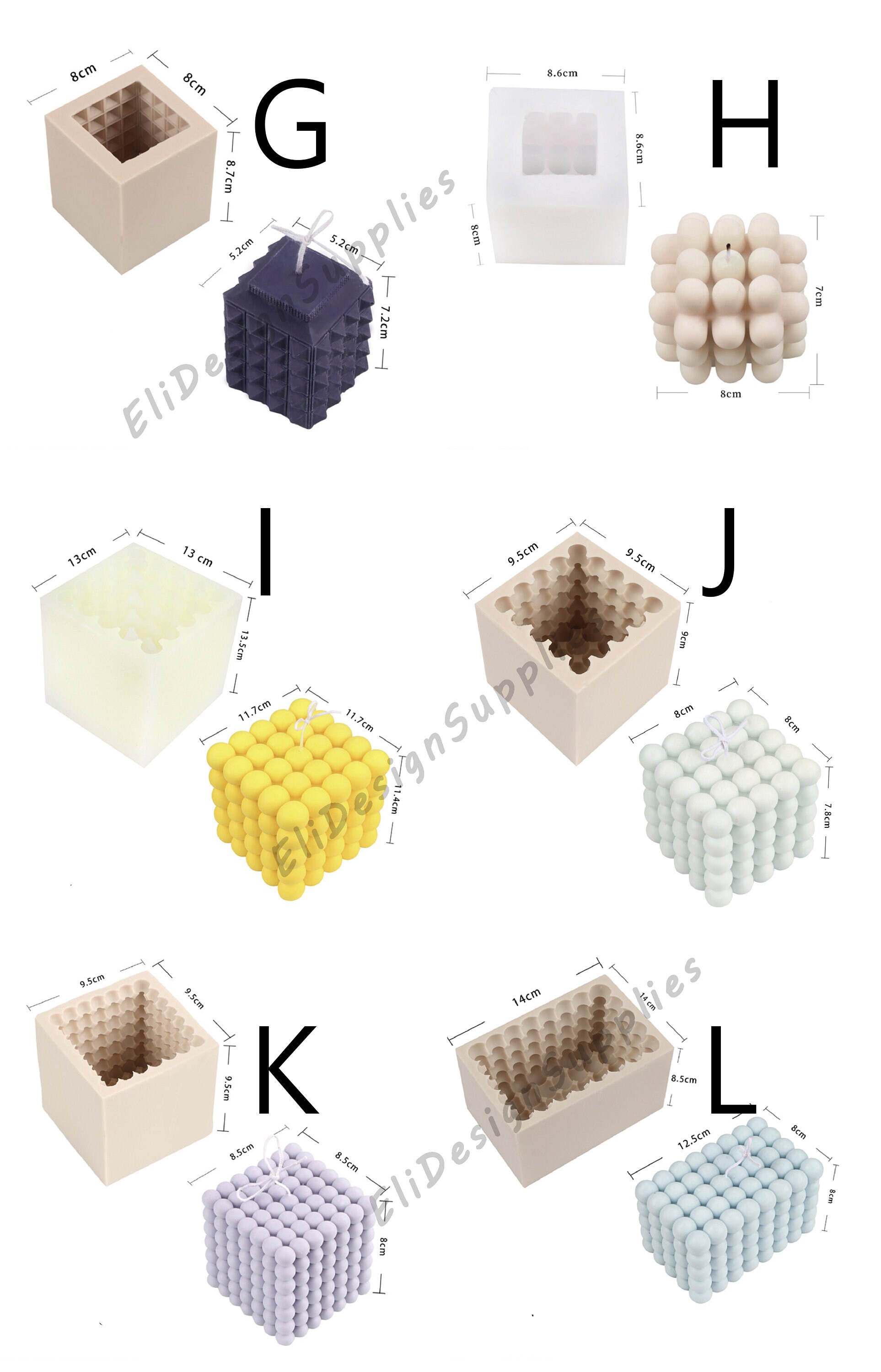 Collection of Geometric Styles Silicone Material Aromatherapy | Etsy