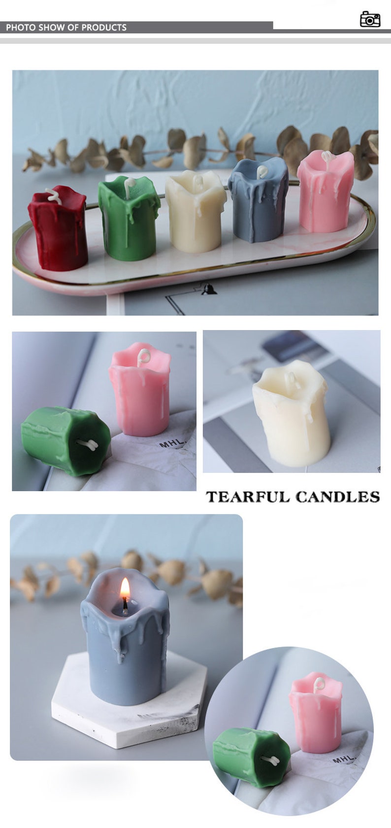 Tear Candle Silicone Material Aromatherapy Handmade Candle - Etsy