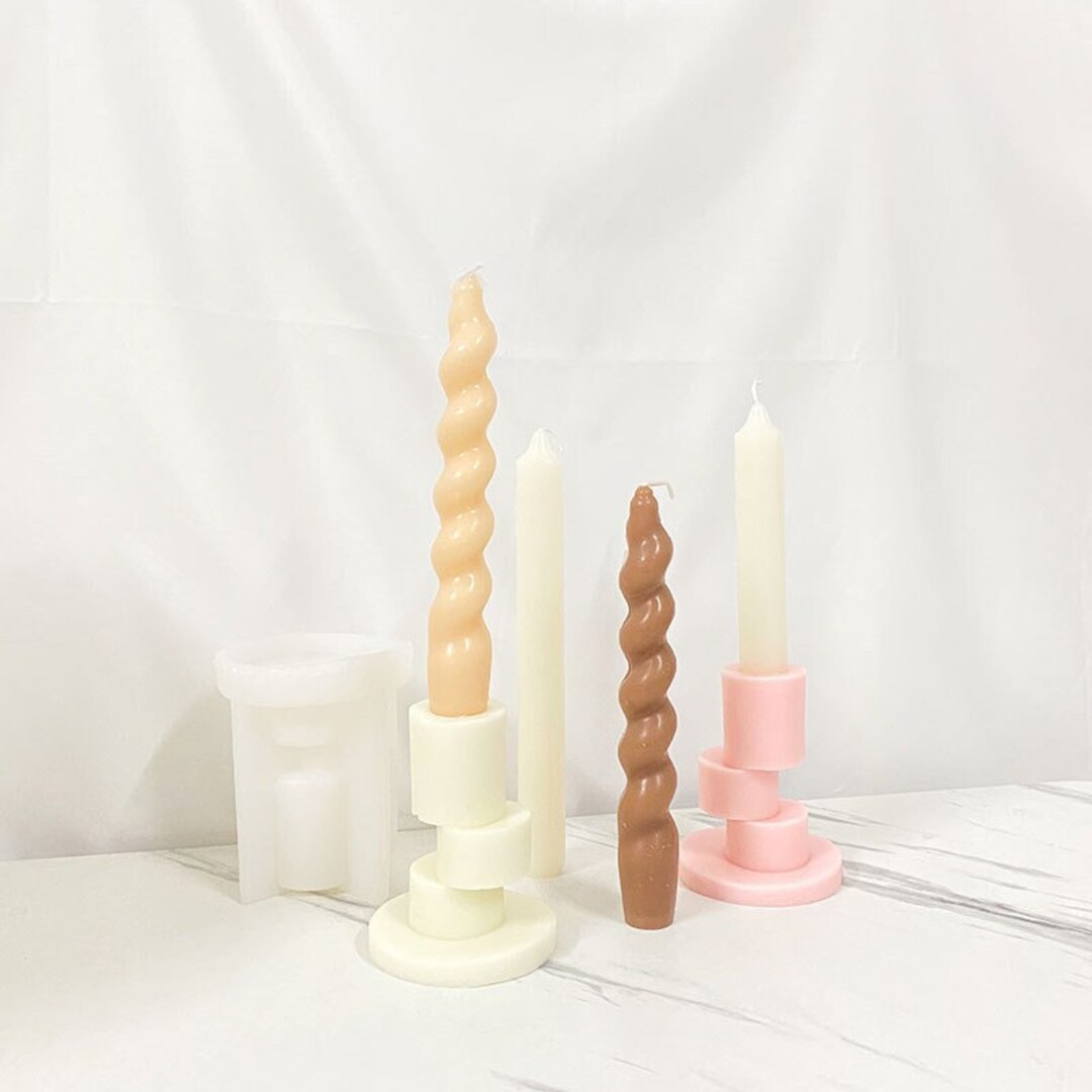 Irregular Misaligned Cylindrical Candle Holder Mold Geometric - Etsy