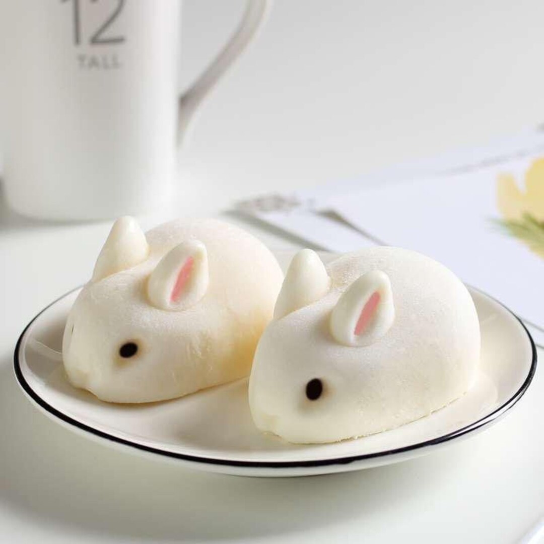 Rabbit DIY Food-safe Mold-3d Cute White Rabbit Mold-food Grade Sugar ...