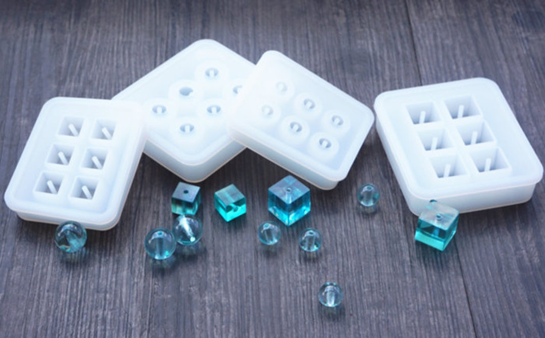 12MM/16MM Mini Cube Epoxy Silicone Mold-round Square Beads ...
