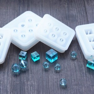 12MM/16MM Mini Cube Epoxy Silicone Mold-round Square Beads ...