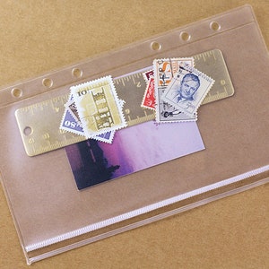 A5/A6/A7 PVC Pouch-zipper Pouch-stamps Stickers Storage Holder-insert ...