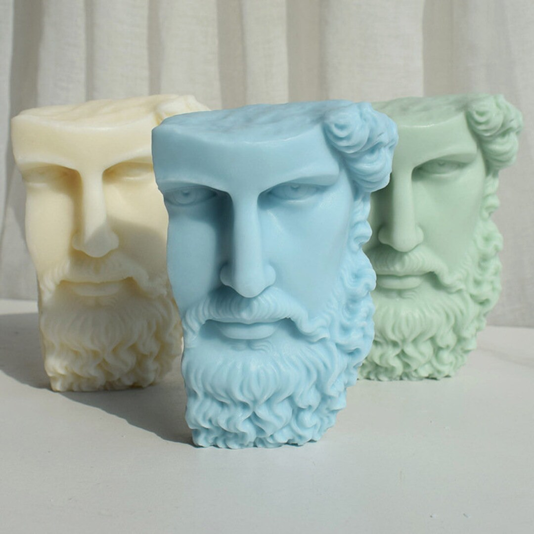 Michelangelo Head Mold, Michelangelo Candle Mold, Character Mold ...