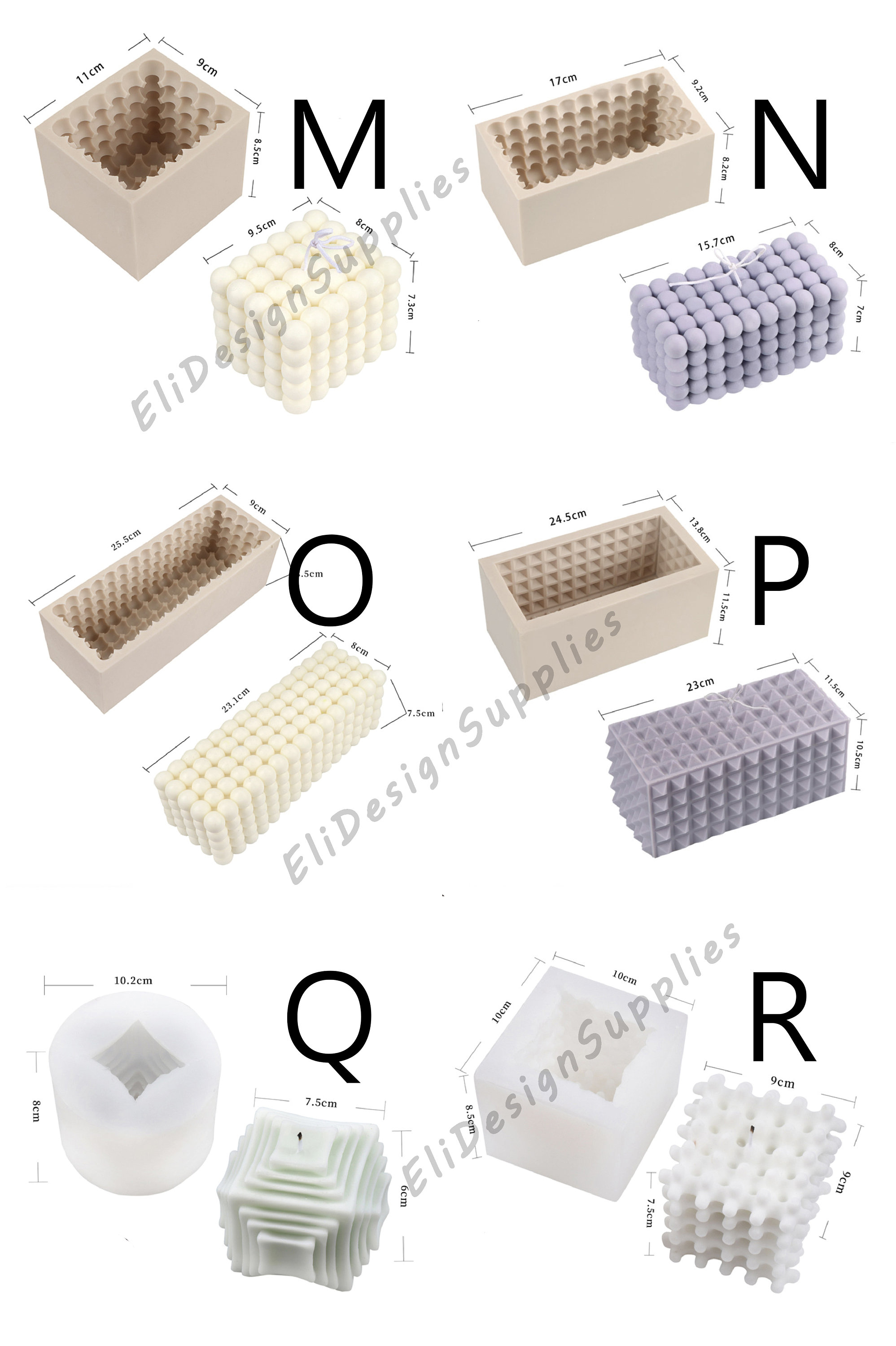 Collection of Geometric Styles Silicone Material Aromatherapy | Etsy