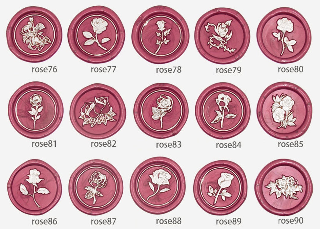 Selected Flower Wax Seal Stamp-gift Wrapping Wax Sealing - Etsy