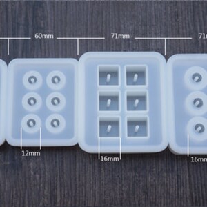 12MM/16MM Mini Cube Epoxy Silicone Mold-round Square Beads ...