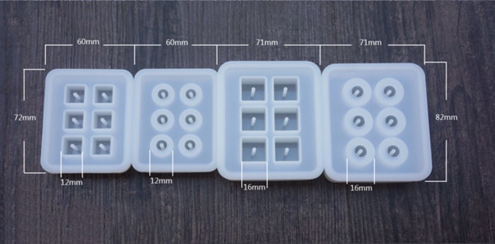12MM/16MM Mini Cube Epoxy Silicone Mold-round Square Beads | Etsy