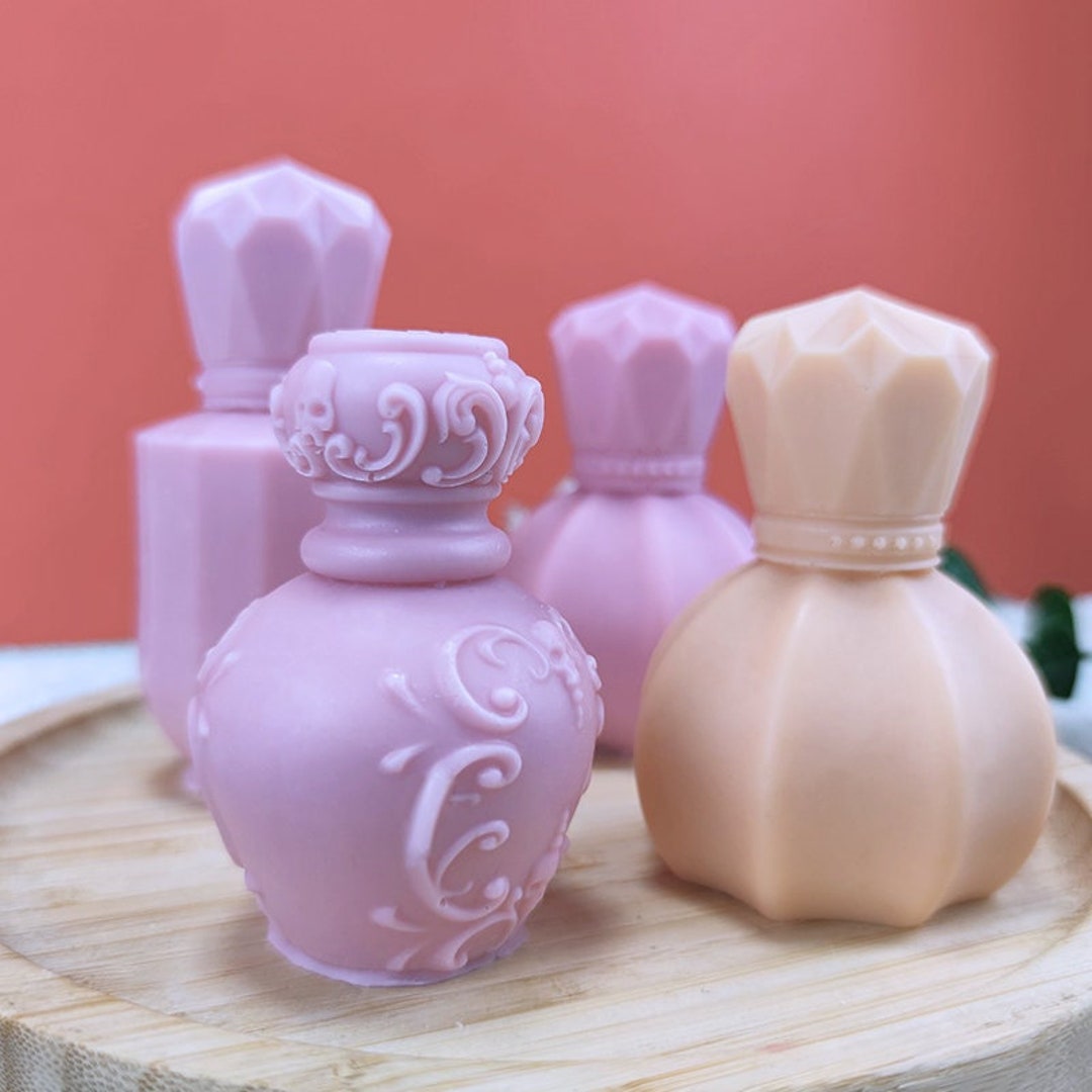 3D Vintage Perfume Bottle Bottle Mold Scented Candle - Etsy