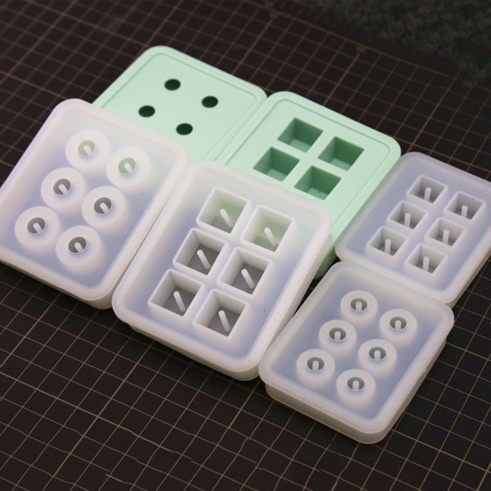 12MM/16MM Mini Cube Epoxy Silicone Mold-round Square Beads - Etsy