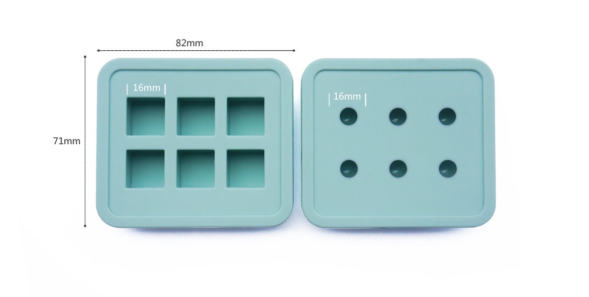 12MM/16MM Mini Cube Epoxy Silicone Mold-round Square Beads | Etsy