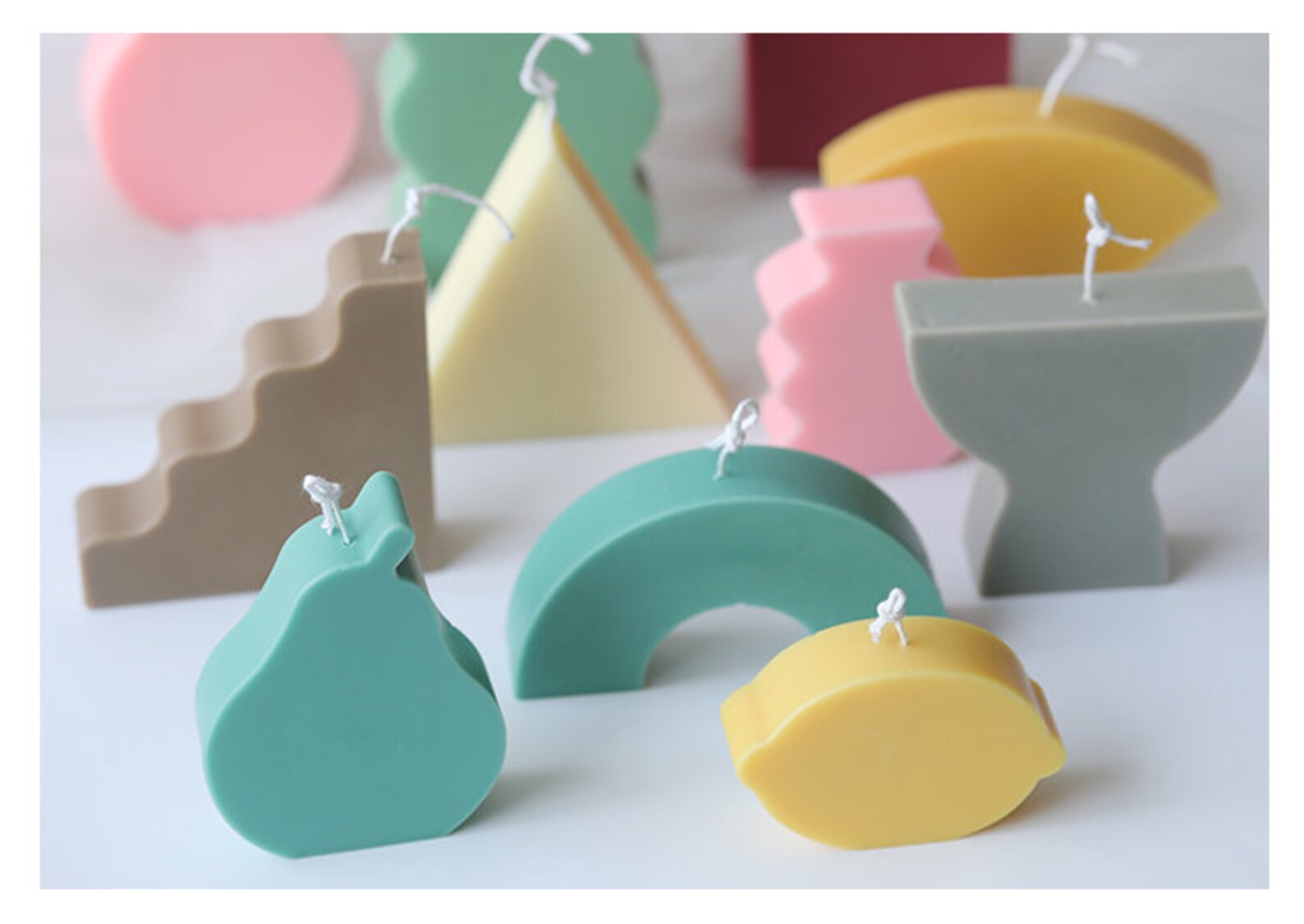 Geometry Candle Making Mold-geometric Patterns Mold-lemon - Etsy