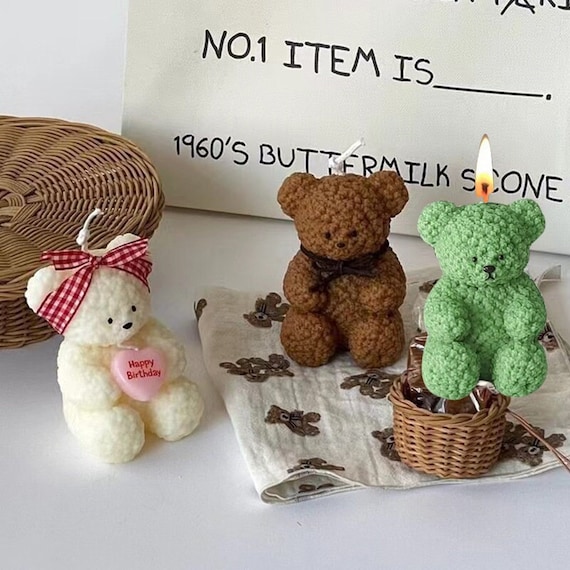 Sitting Teddy Mold Bear Candle Mold Plush Teddy Mold Food - Etsy