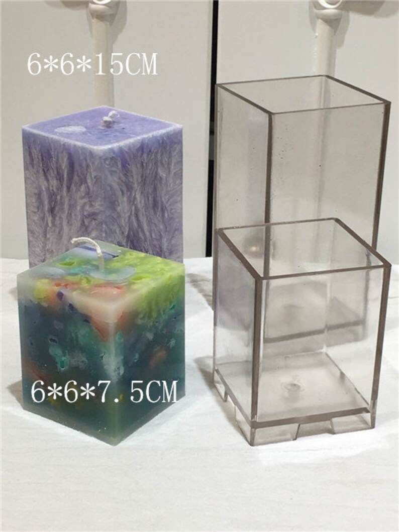 Cube Candle Transparent Mold-cuboid Mold-rectangular-square - Etsy