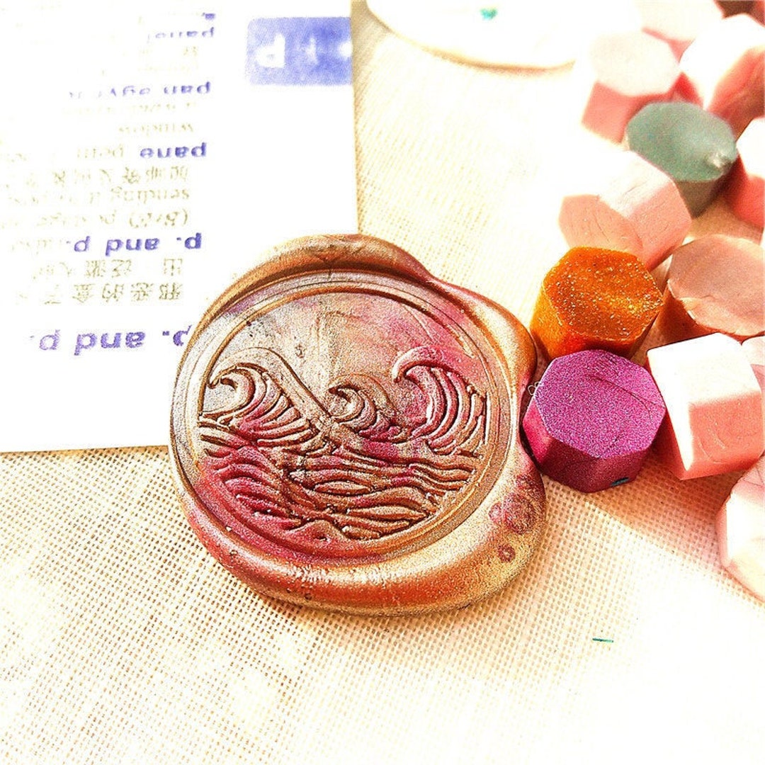 Wave Wax Seal Stamp-package Decoration Wax Sealing Stamp-metal Sealing ...