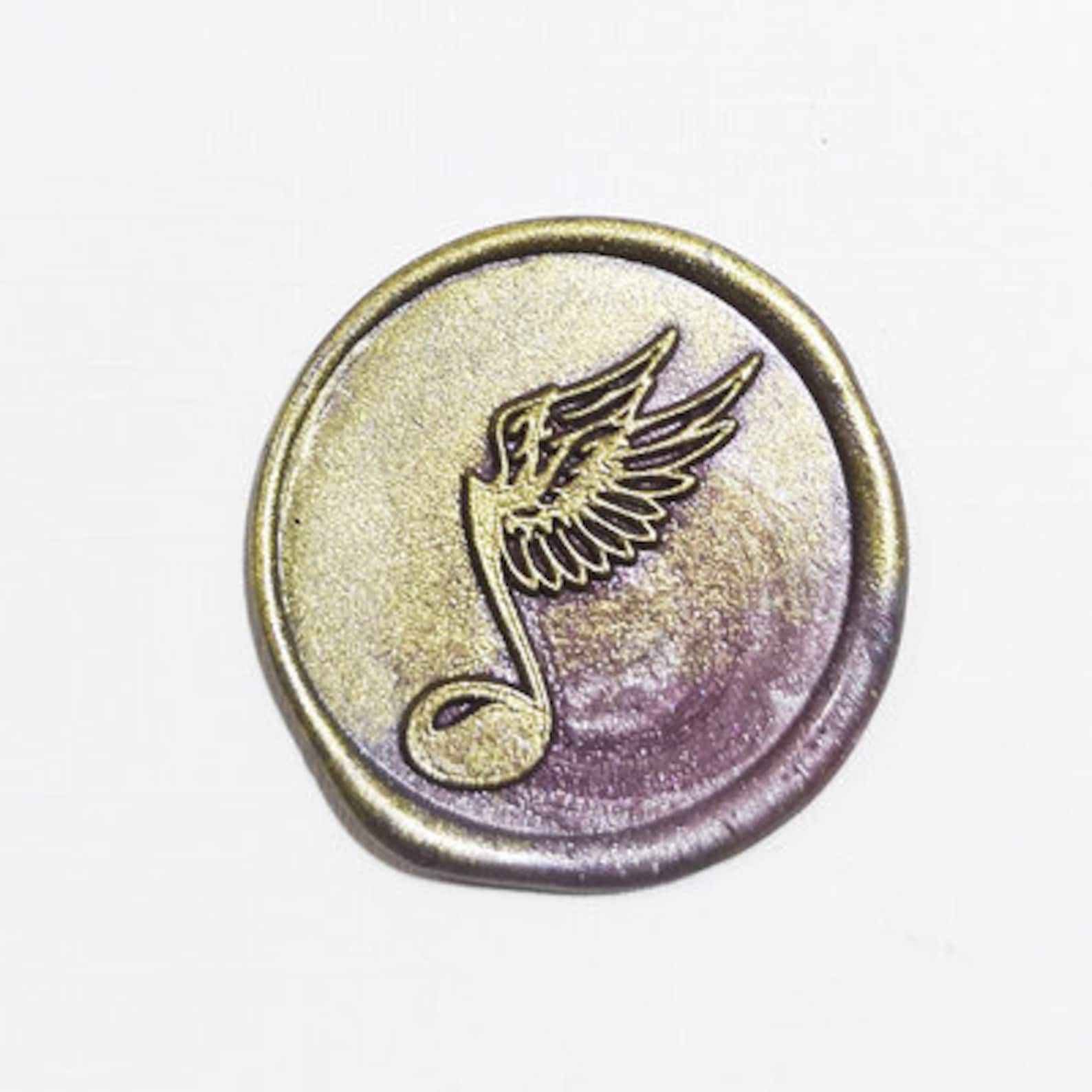 Music Note With Wings Wax Seal Stamp-package Decoration Wax - Etsy