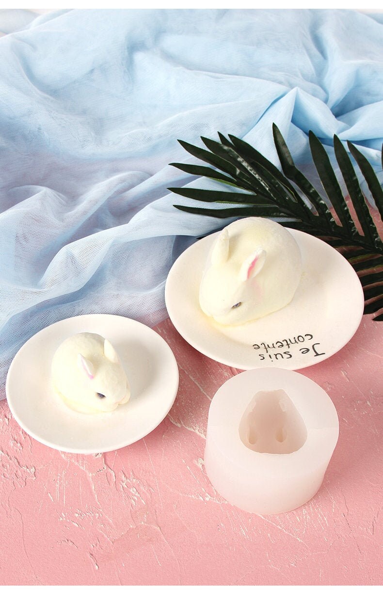 Rabbit DIY food-safe mold-3D Cute White Rabbit Mold-Food Grade | Etsy