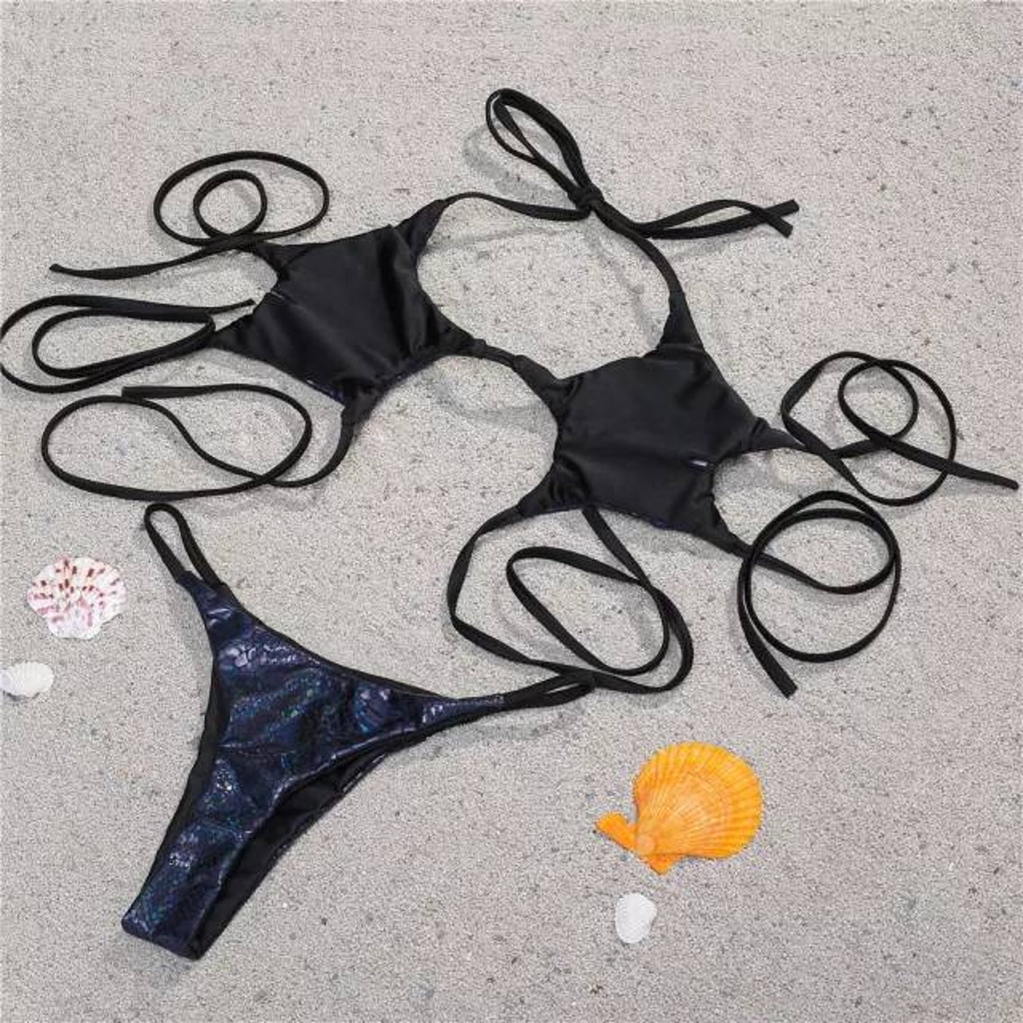 Metallic Python Print Starlet Bikini | Etsy