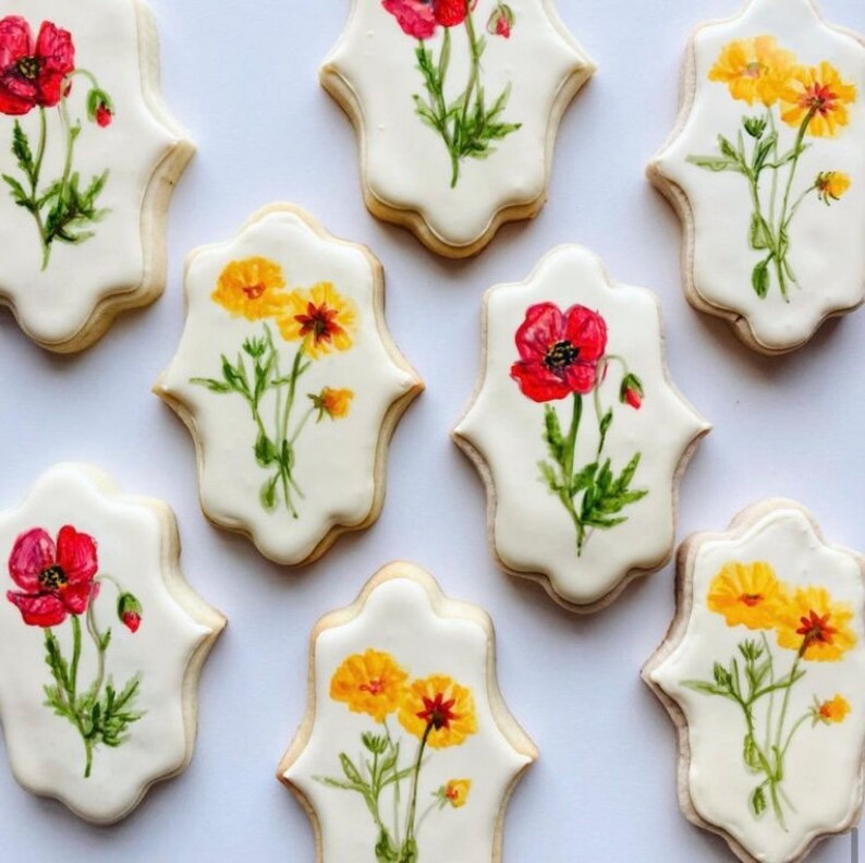 Custom Painted Cookies - 1 Dozen - Etsy