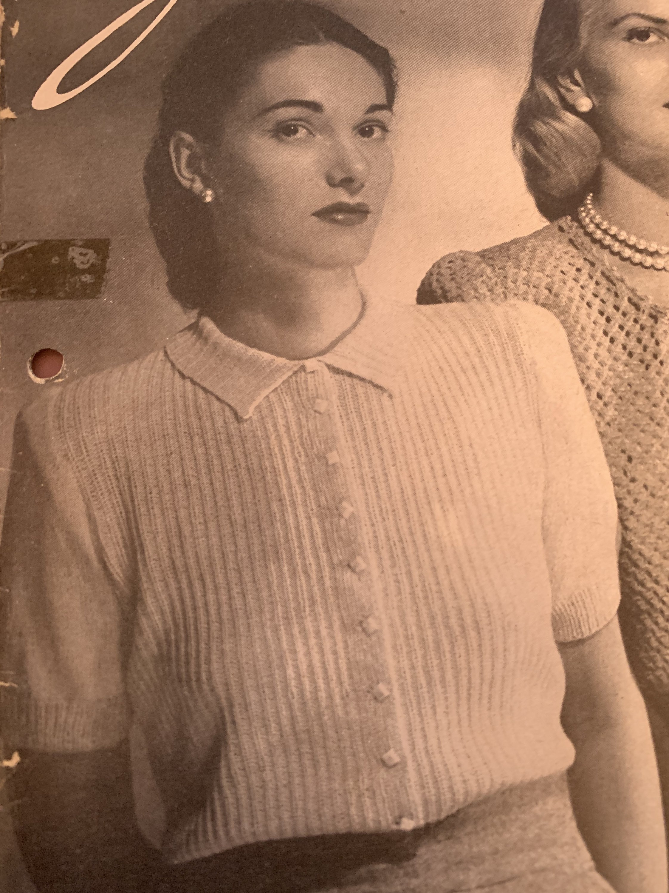 Vintage 1940's Knitting Patterns for 2 Short Sleeved Sweaters - Etsy