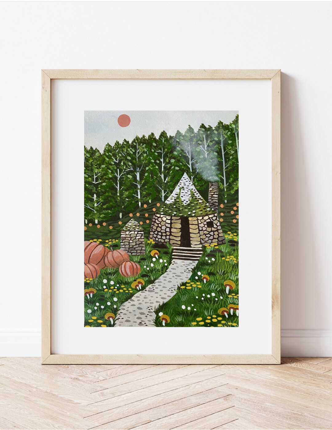 Hagrid's Hut: Wall Art, Art Print, Hogwarts, Hagrid, Forest Hut - Etsy