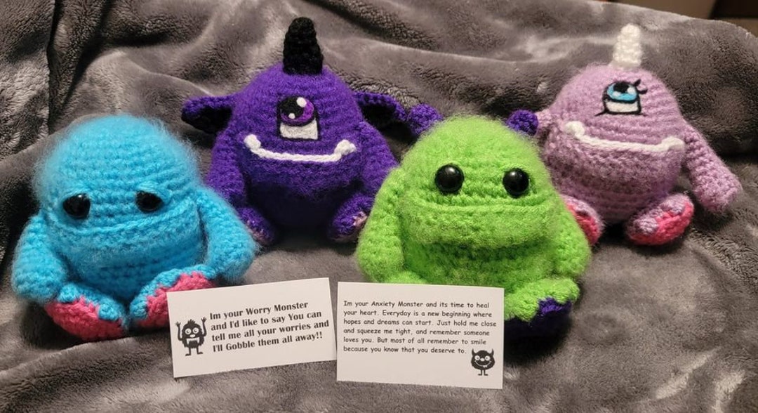 Worry/anxiety Monsters - Etsy