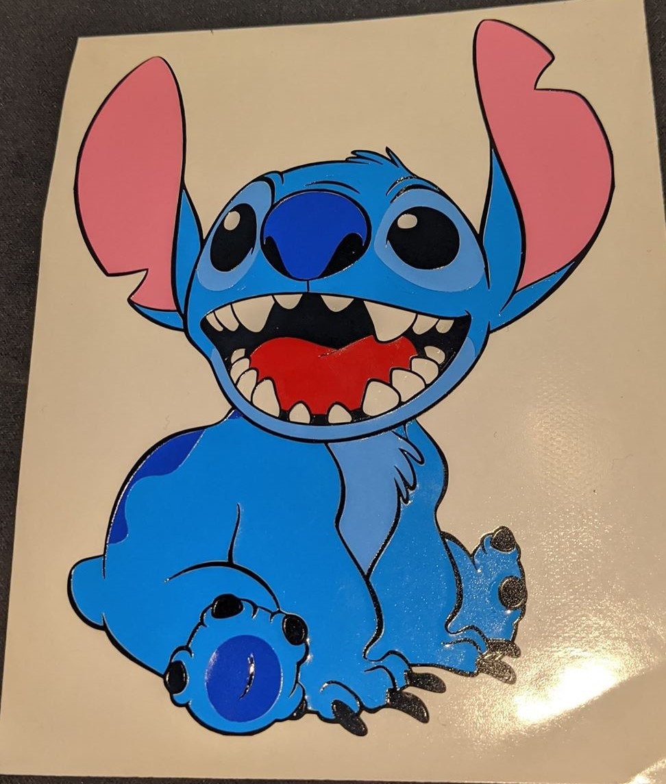 Stitch Vinyl Decal | Etsy