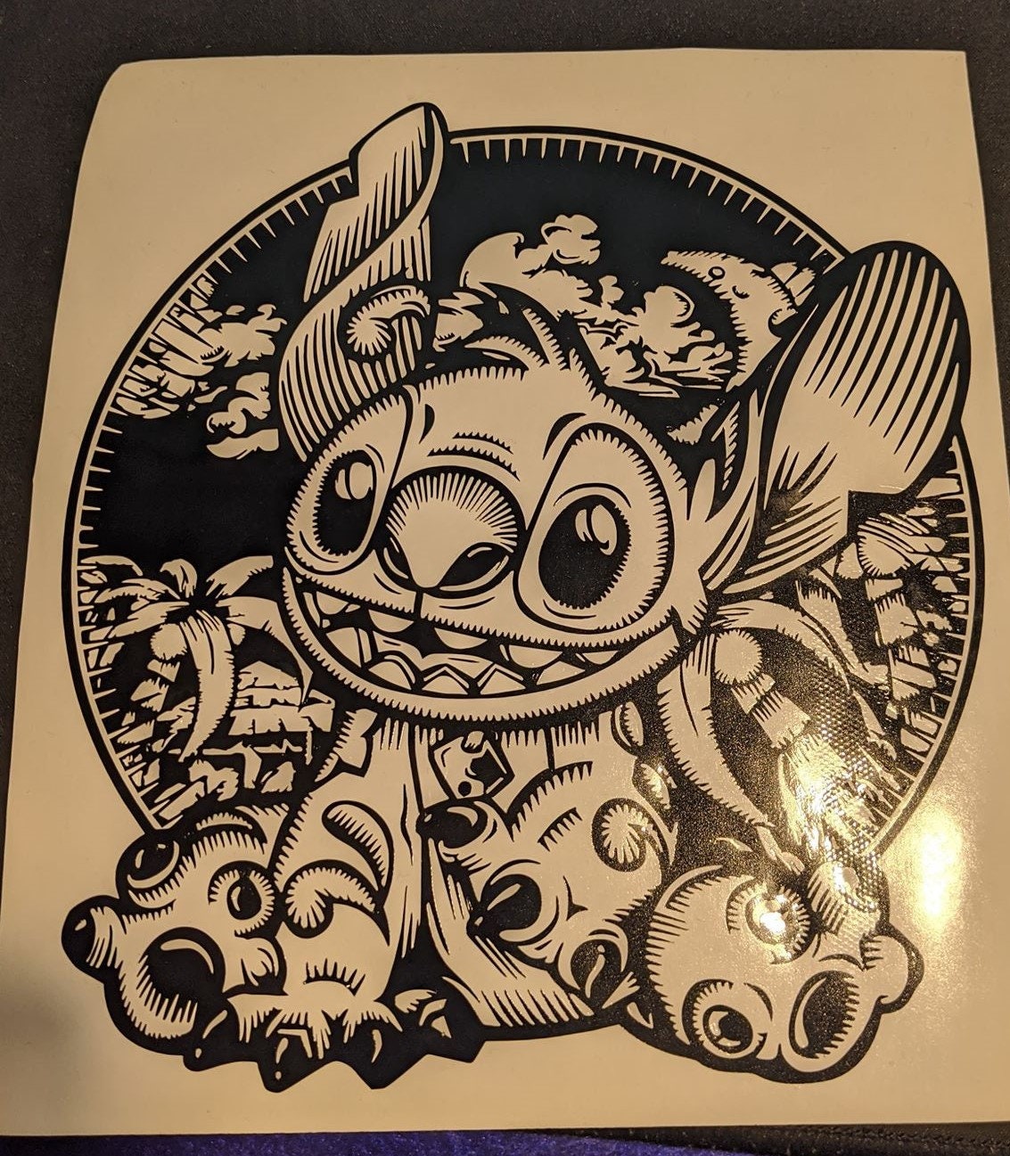 Stitch Vinyl Decal | Etsy