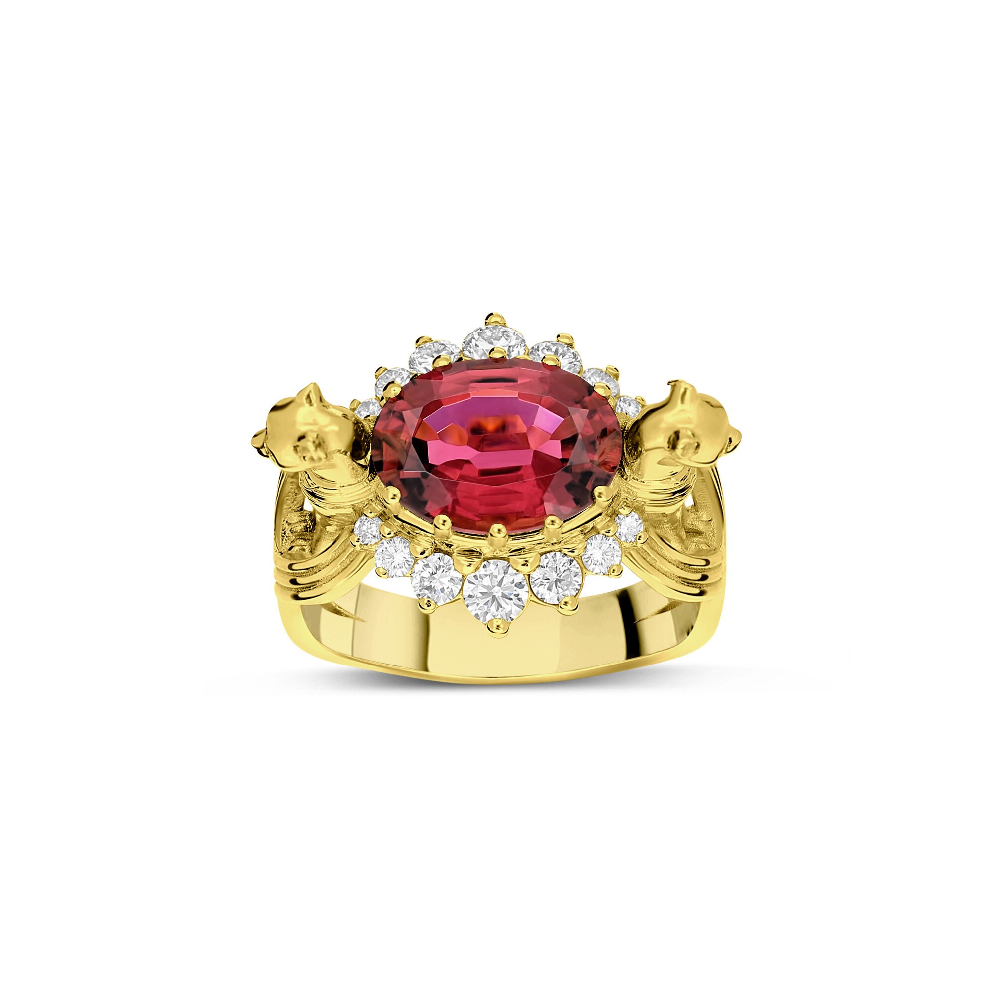 Bastet Ring 14k Gold Bastet's Ring With Stunning Ruby Light and ...